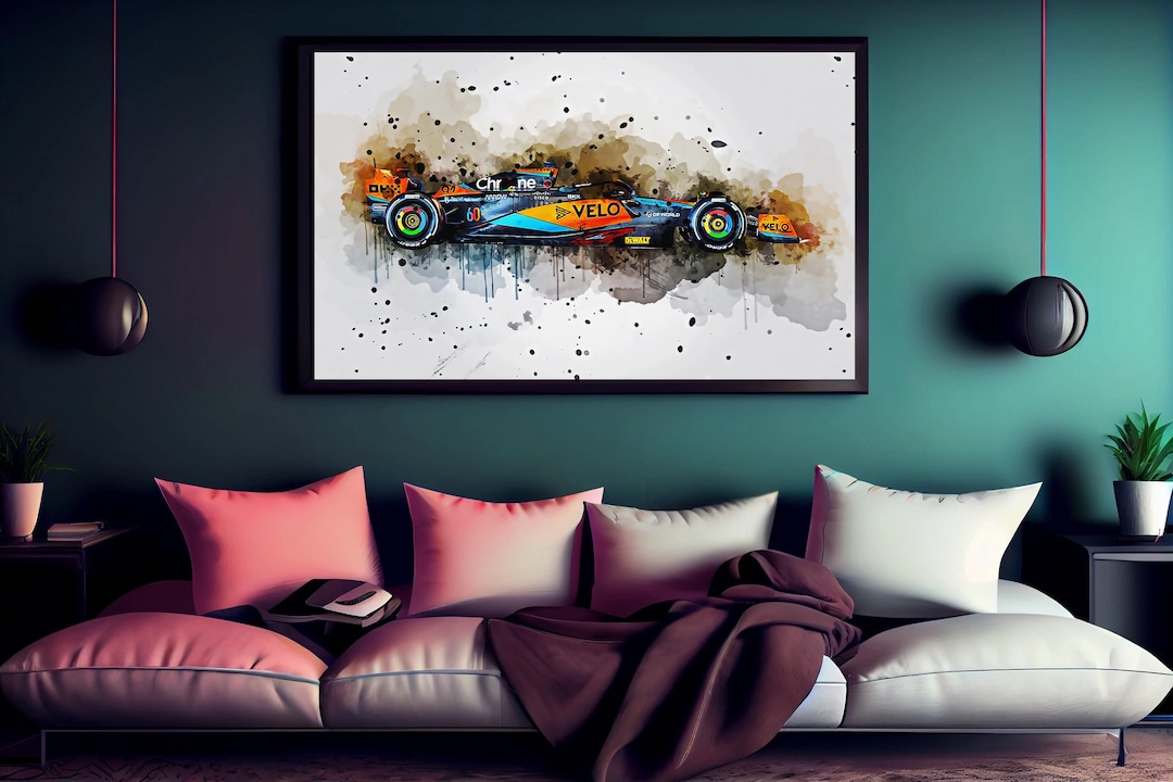 Mclaren F1 2023 Livery Poster Formula 1 Car F1 Car Wall Art Print Ref ...