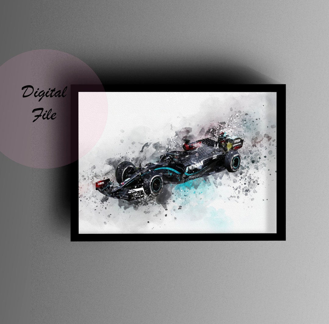 Mercedes F1 Poster #44 | Formula One Car | F1 Car | Wall Art | Digital ...