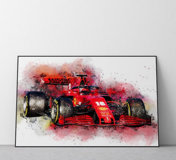 Ferrari Formula One Car F1 Car Wall Art Print A4 A3 | Etsy