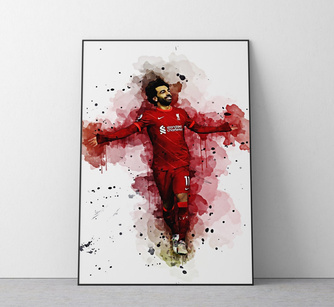 Mo Salah Poster | Football Wall Art Print | Digital Download - Etsy