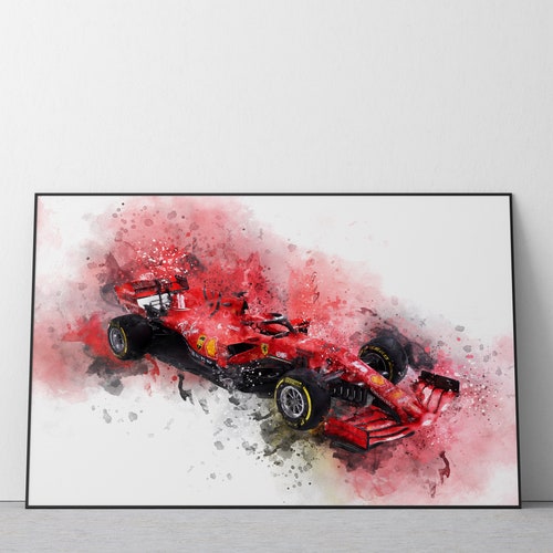 Ferrari Formula One Car F1 Car Wall Art Print A4 A3 - Etsy