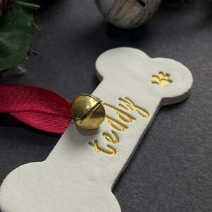 Personalized Dog Bone Clay Tree Decoration Animal Decoration Xmas ...