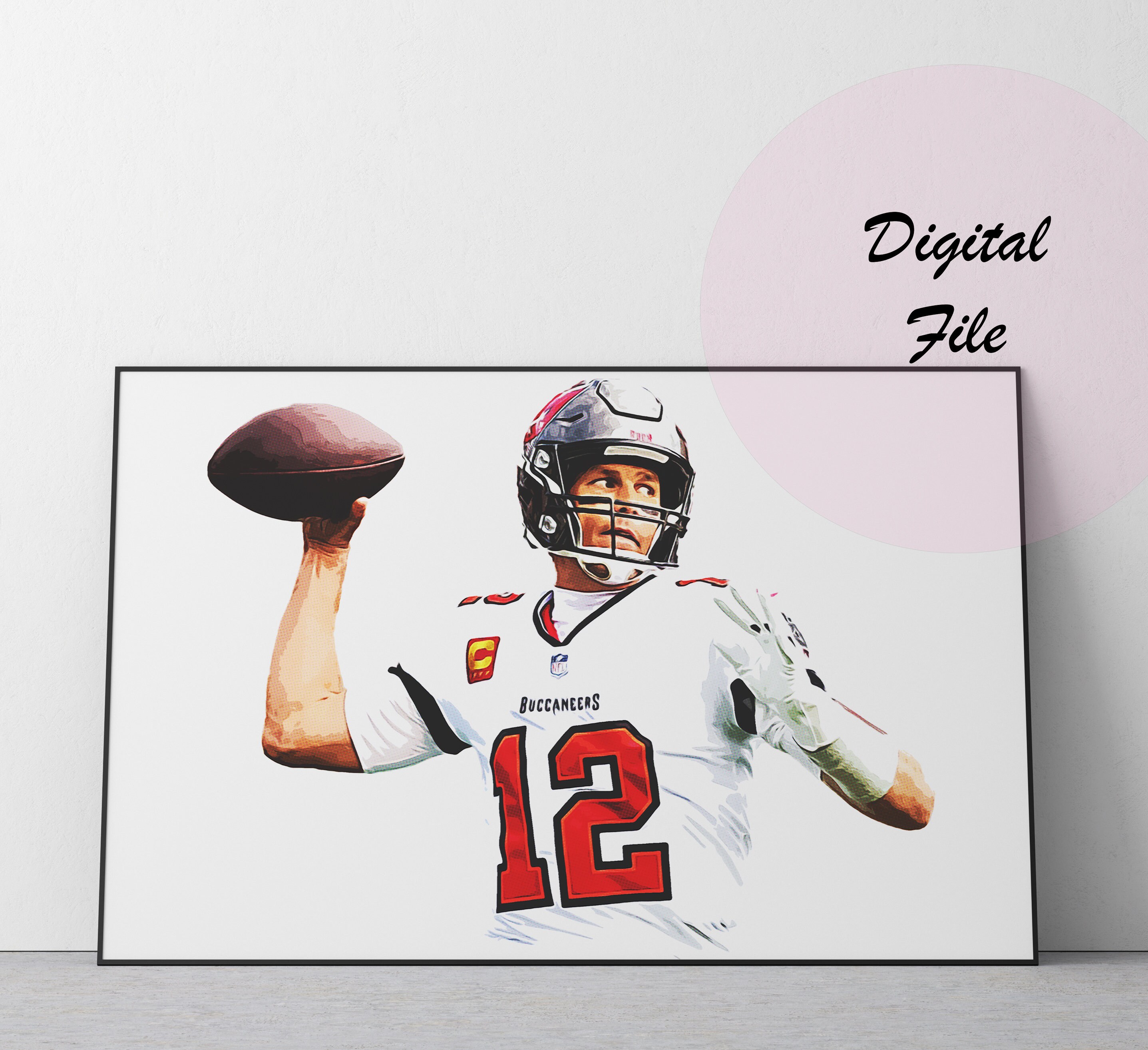 Tom Brady Poster American Football Tampa Bay Buccaneers - Etsy