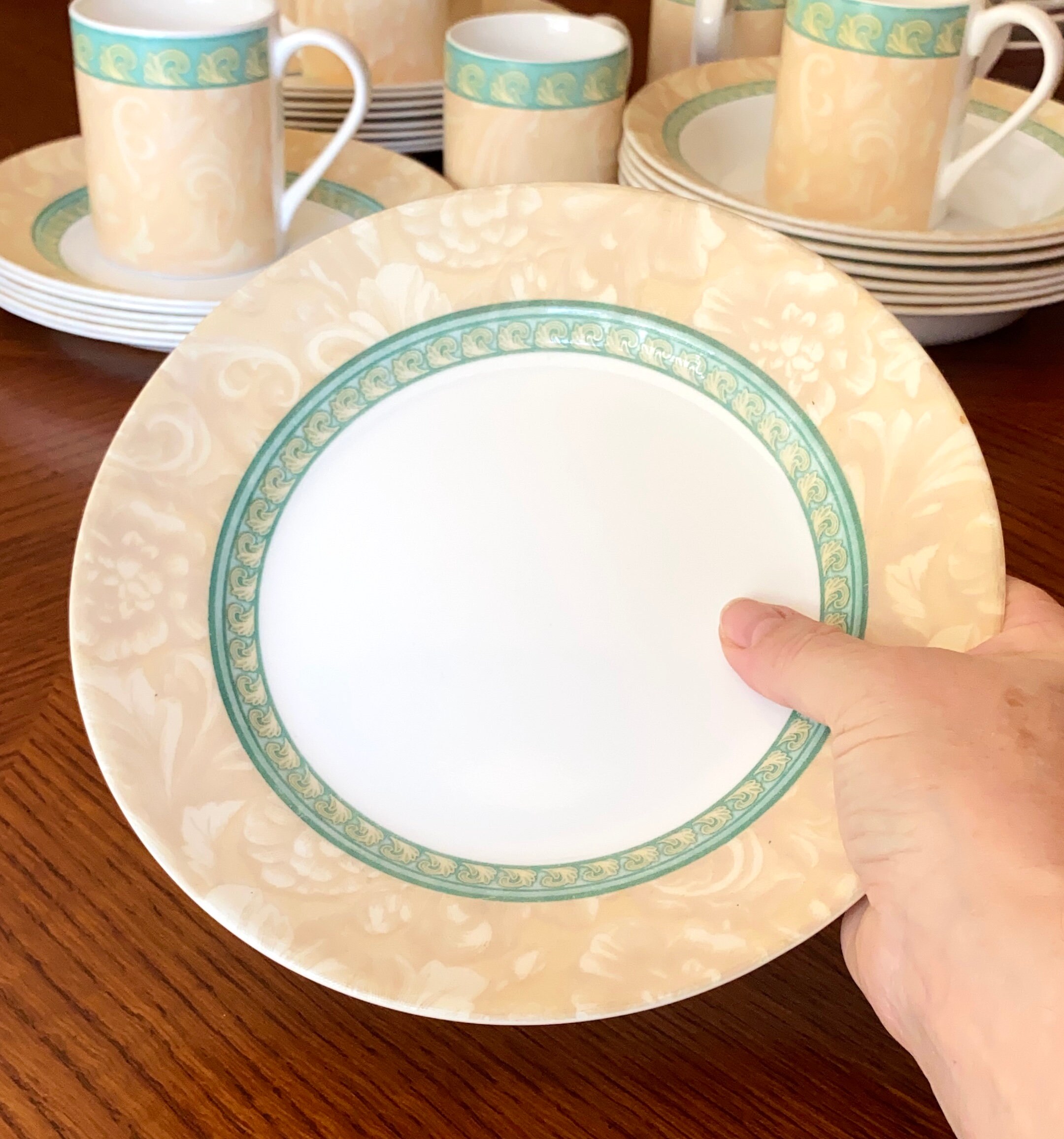 Corelle / Corningware Luncheon / Salad Plates, Damascus Pattern ...