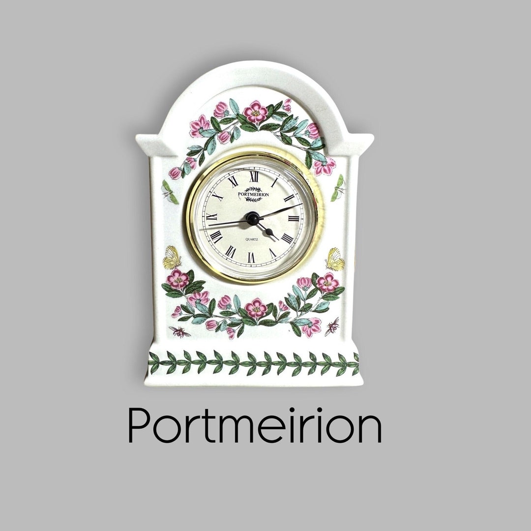 Vintage Portmeirion Mantel Clock With WORKING BATTERY - Etsy