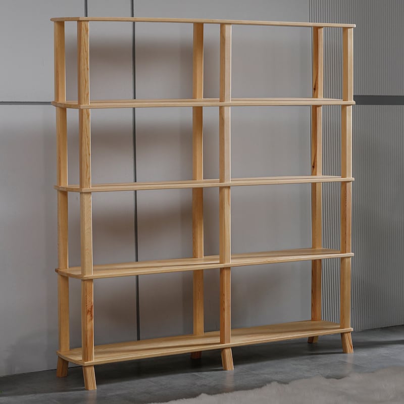 Natural Bookshelf - Etsy