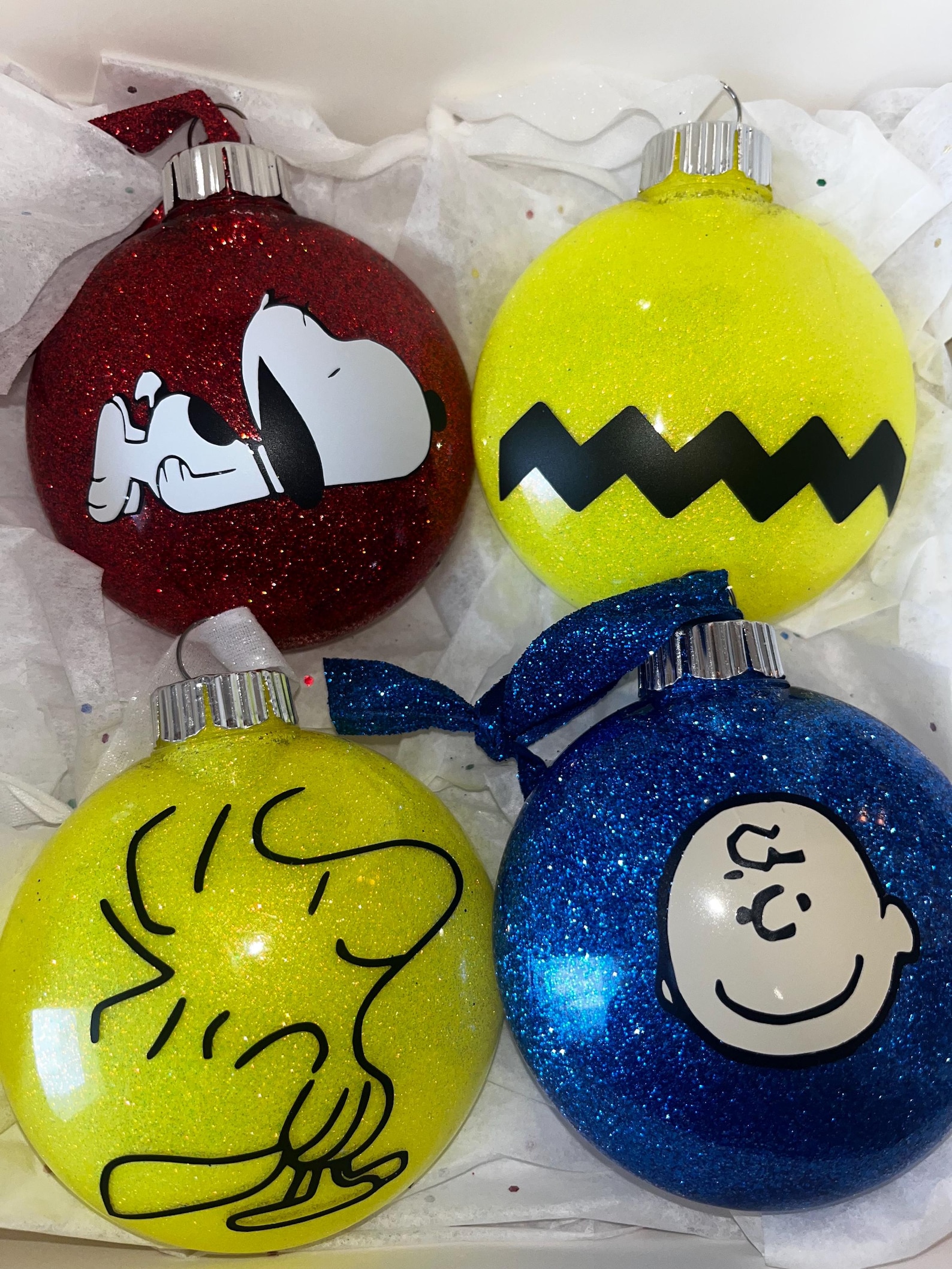 Custom Made Charlie Brown Ornament Set - Etsy