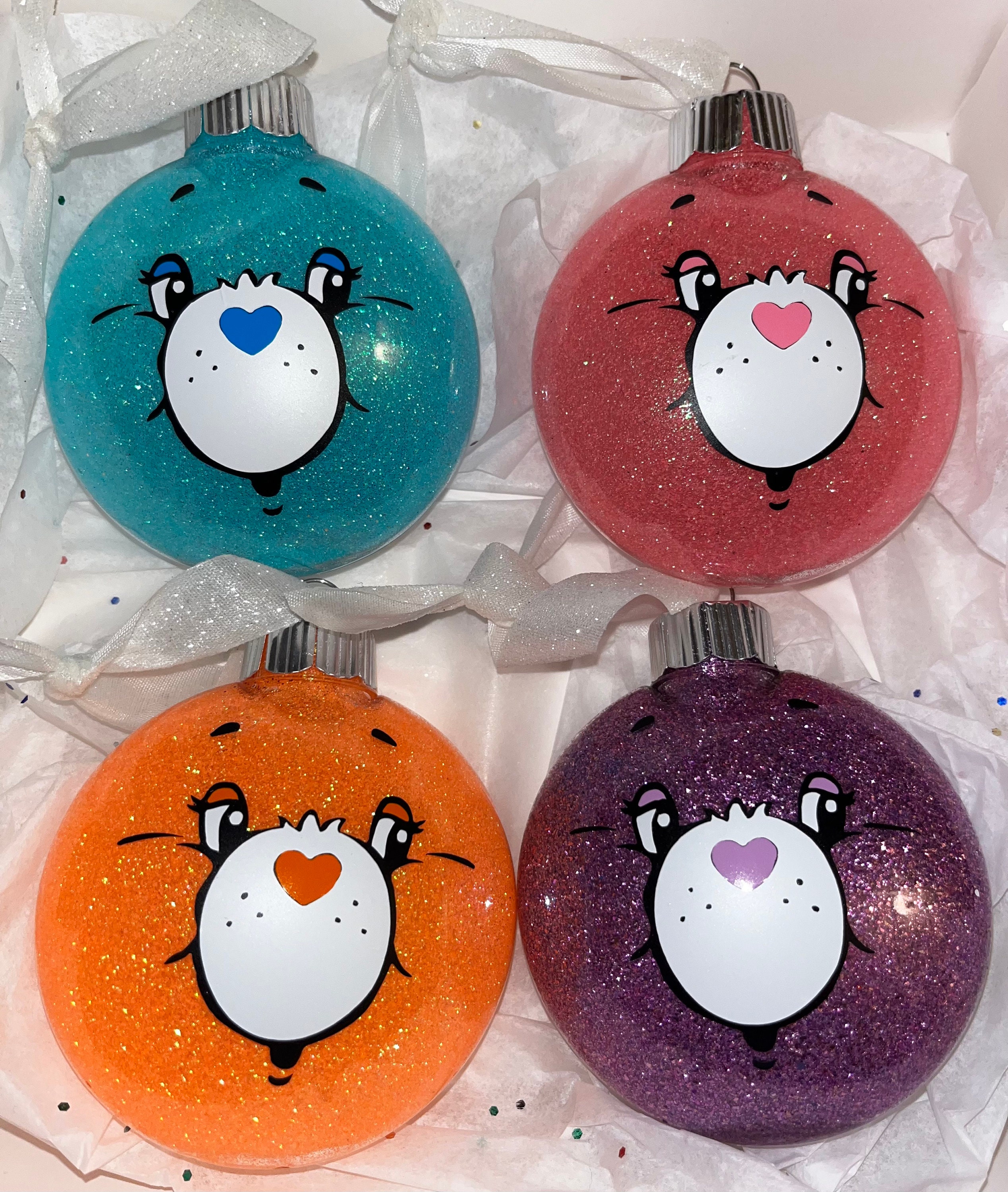 Care Bear Theme Ornament Set - Etsy