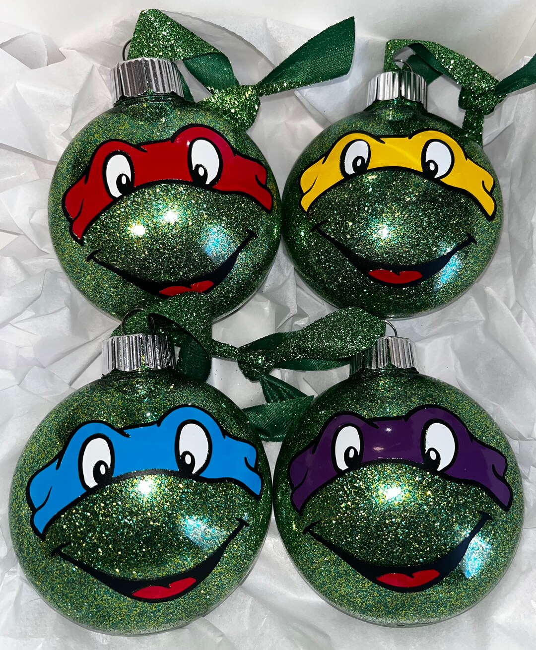 Custom Ninja Turtle Disc Ornament Set - Etsy