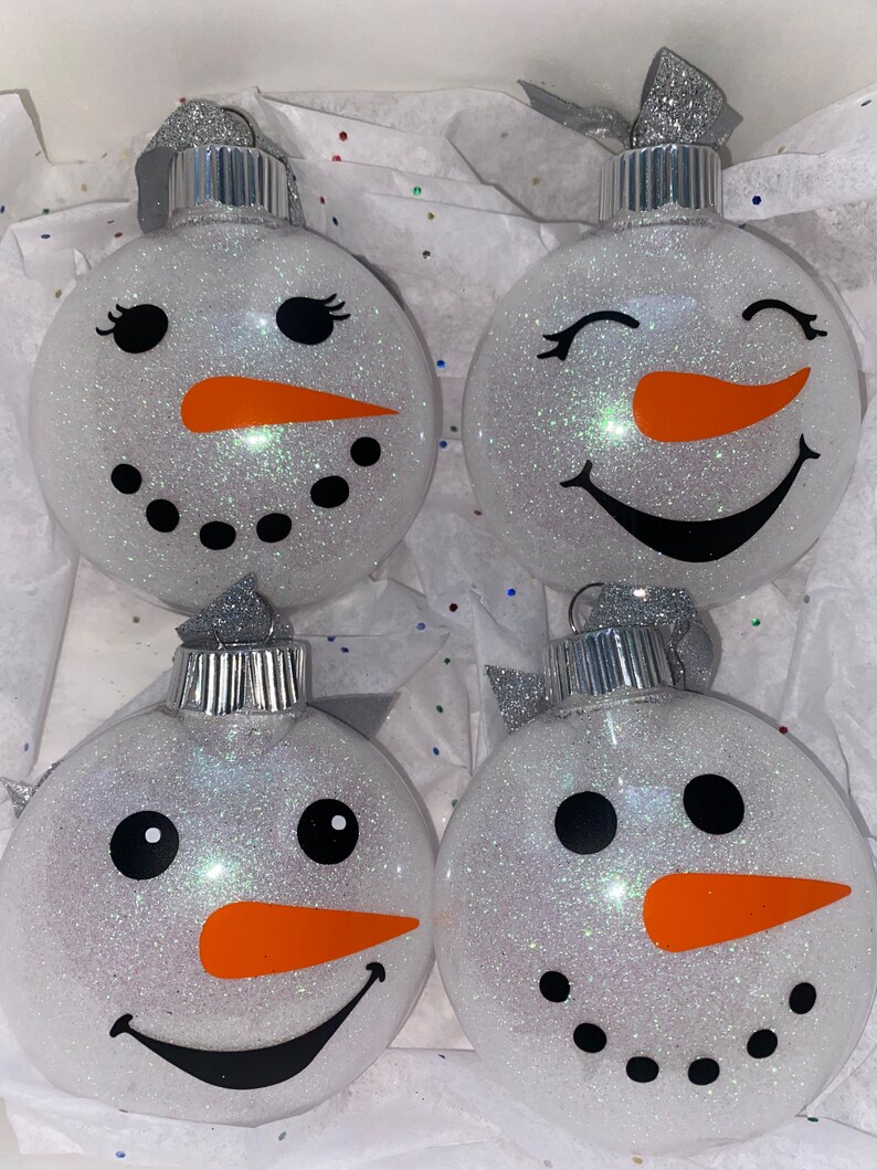 Snowman Ornament Set of 4 - Etsy