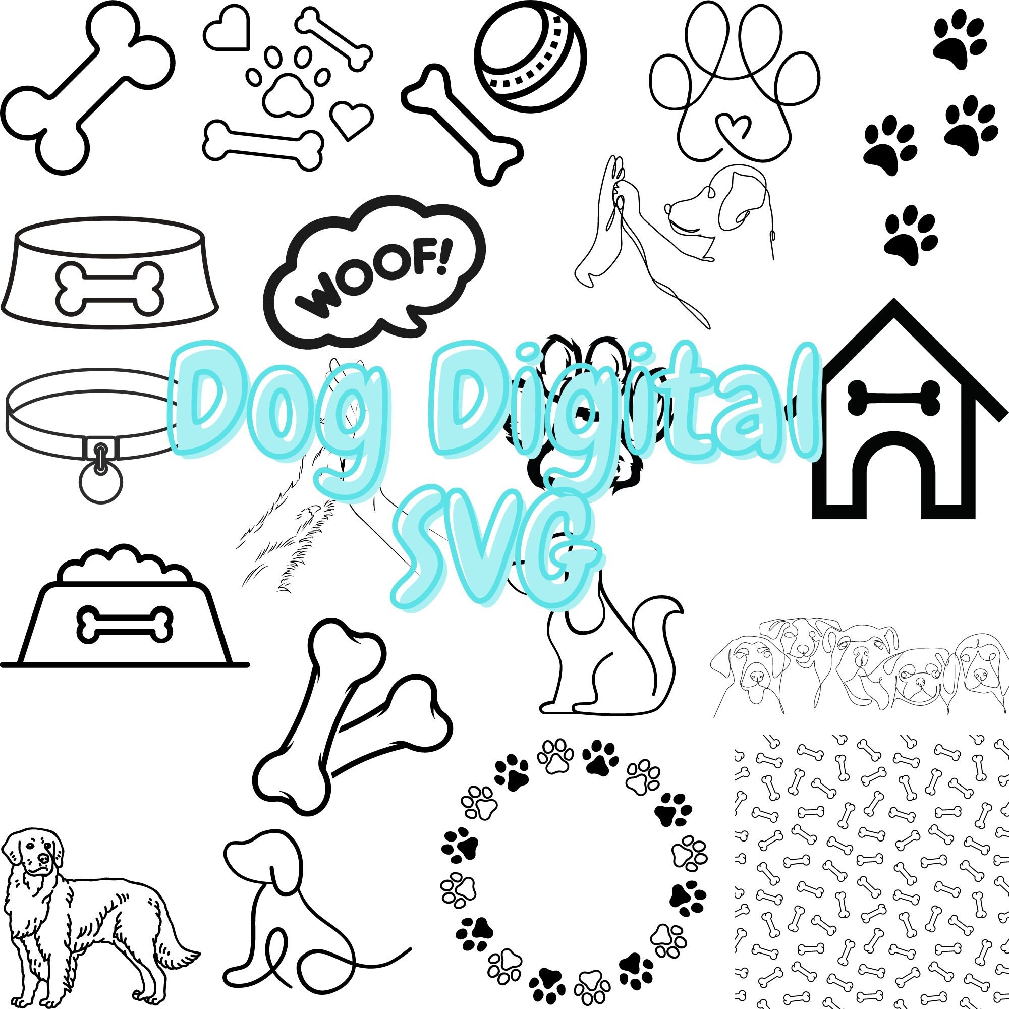 Dog Digital SVG Files; Dog Digital Svg's; Digital SVG; Dog Mom; Dog Dad ...