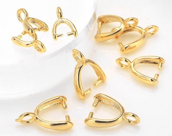 Gold Pinch Bail | Etsy