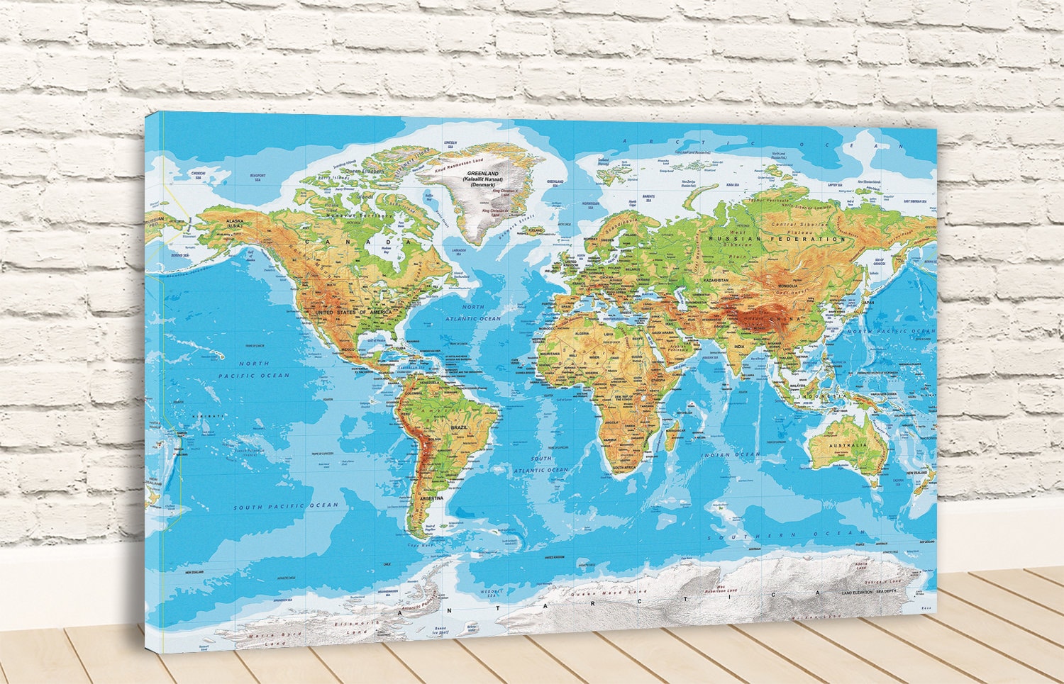 Weltkarte Auf Leinwand - www.inf-inet.com