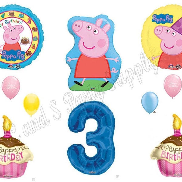 Peppa Pig 3rd Birthday Svg - Etsy