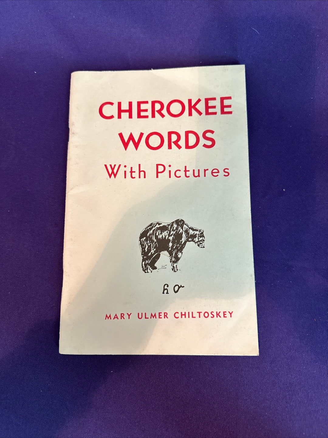 Vintage 1972 Soft Pamphlet Style Book Cherokee Words With Pictures by ...