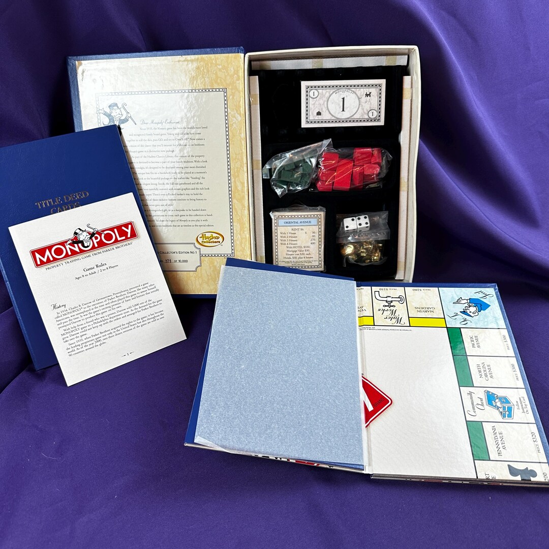 Vintage Hasbro Classics Library Monopoly Limited Collectors Edition 1 ...