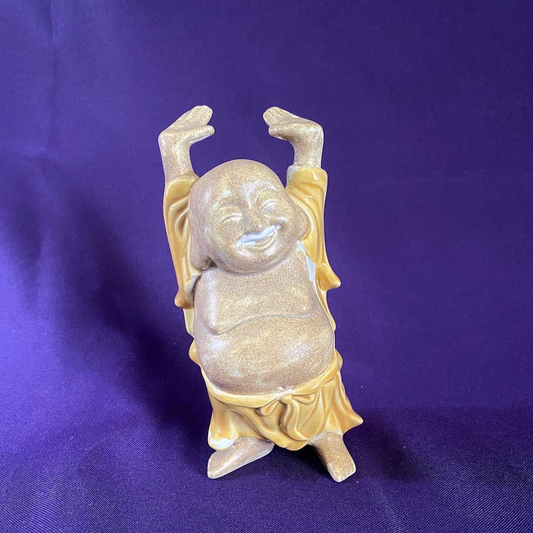 Vintage Ceramic Happy Buddha - Etsy