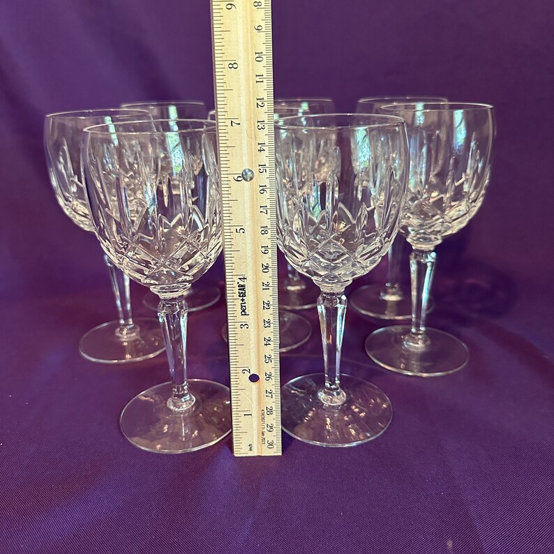 Vintage Gorham Crystal Lady Anne Stemmed 6 Ounce Set of 8 Wine Glasses ...