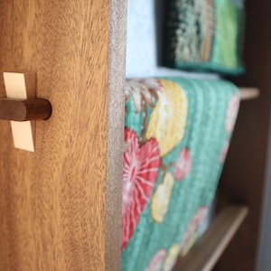 Wall-mounted 5-rung Walnut Blanket Ladder Solid Hardwood - Etsy