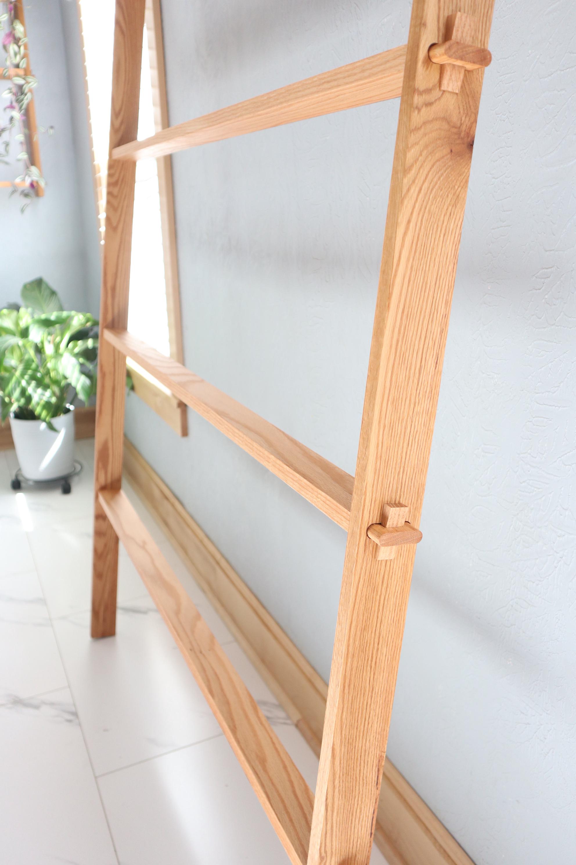 Wide Hardwood Blanket Ladder: Quilt Display Rack (84x48) - Etsy