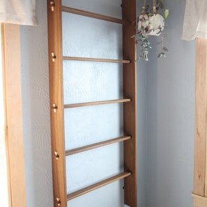 Wall-mounted 5-rung Walnut Blanket Ladder Solid Hardwood - Etsy