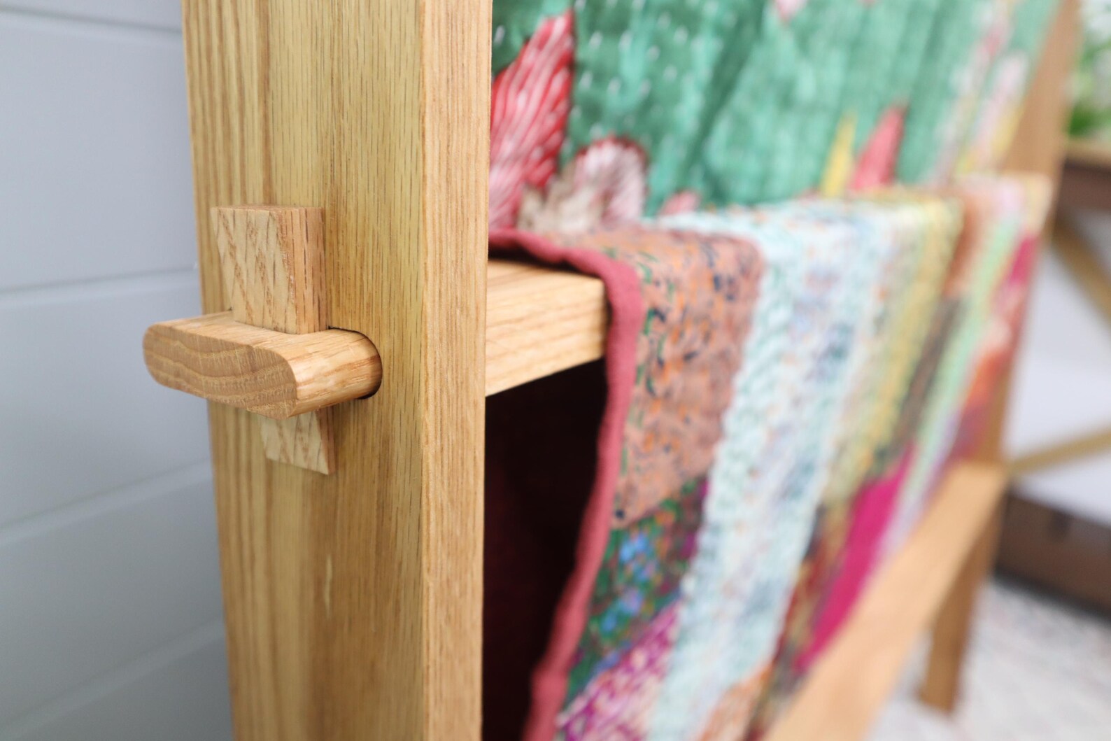 Wide Hardwood Blanket Ladder: Quilt Display Rack (84x48) - Etsy