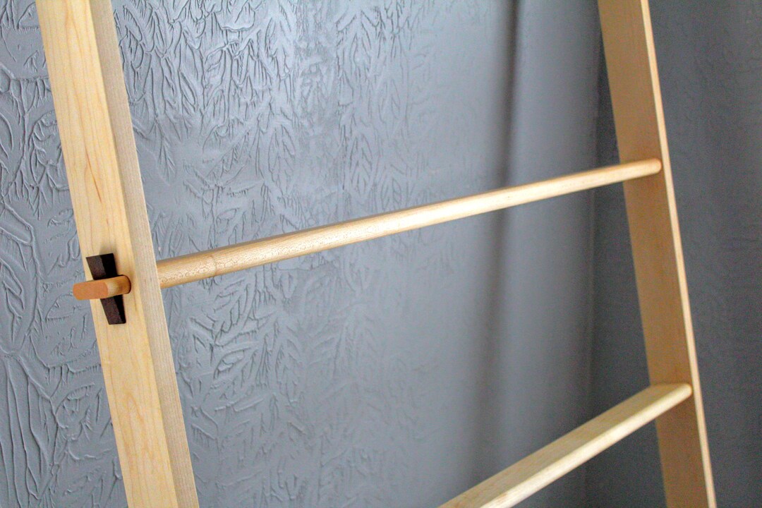 Solid Maple 72 X 36 5-rung Blanket Ladder, Solid Hardwood Blanket ...