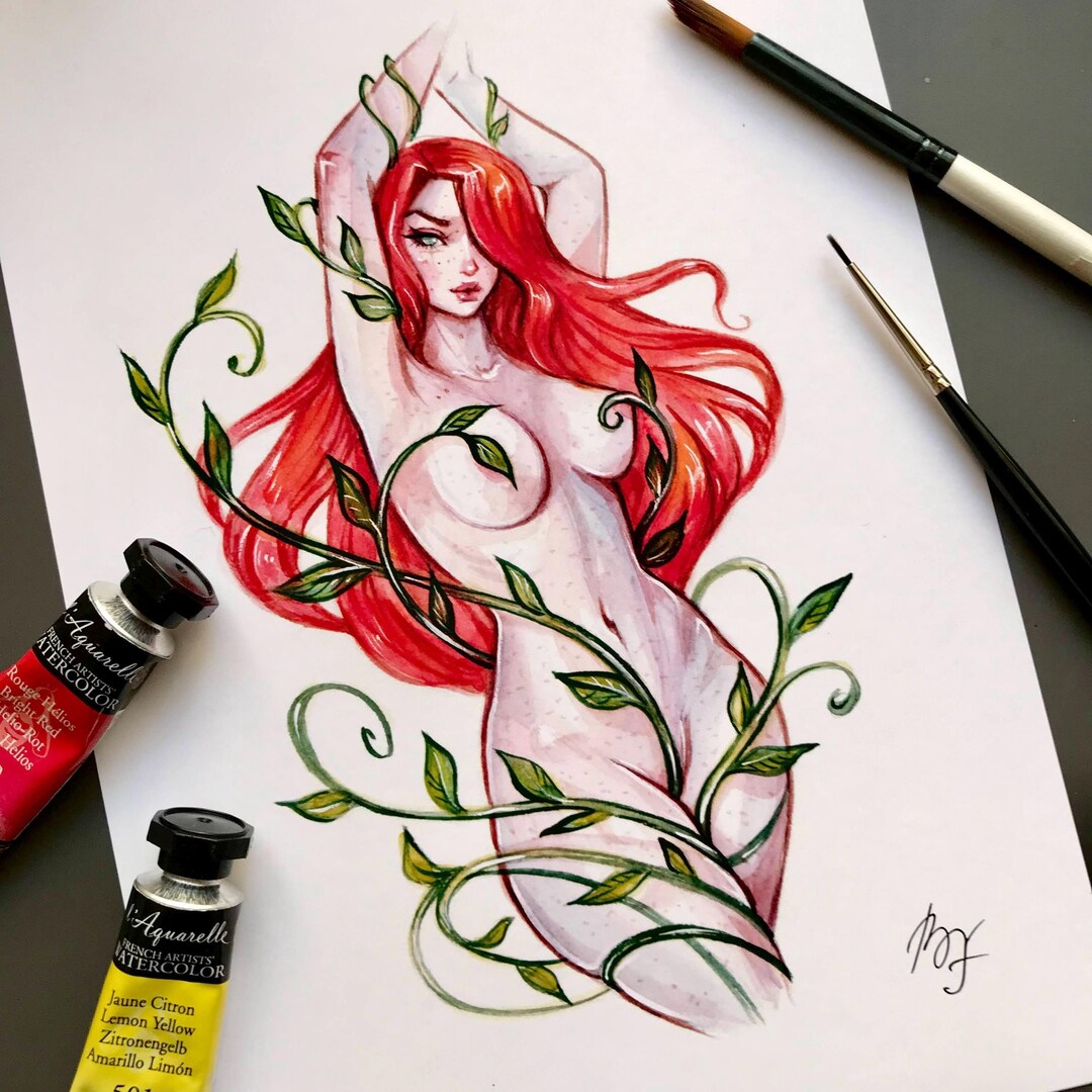 Poison Lady Fine Art Print - Etsy