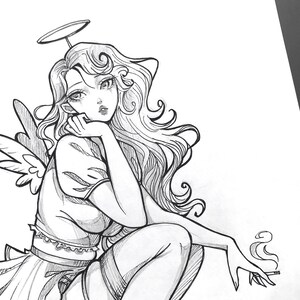 Angel Original Art - Etsy
