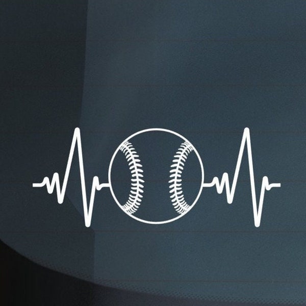 Baseball Car Decal - Etsy