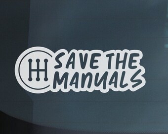 Manual Car Decal - Etsy