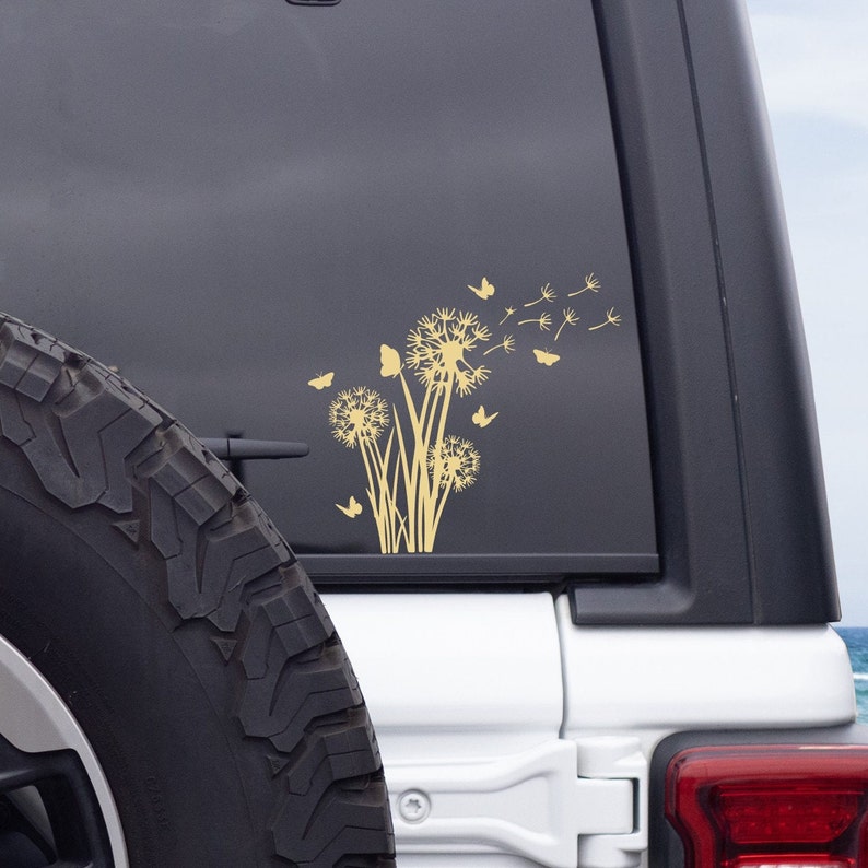 Dandelion Car Decal Car Decals for Women Cute Floral Decals - Etsy