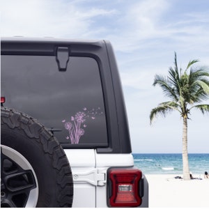 Dandelion Car Decal, Car Decals for Women Cute, Floral Decals Car ...