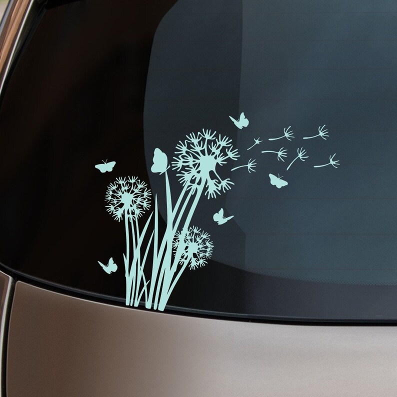 Dandelion Car Decal Car Decals for Women Cute Floral Decals - Etsy