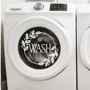 Washer and Dryer Decals, Wash and Dry Laundry Decals, Washer Dryer ...