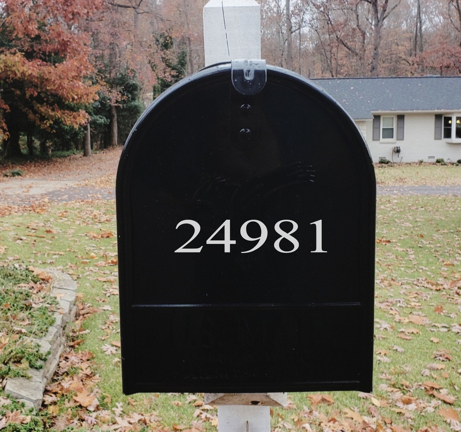 Flower Mailbox Decal Personalized Mailbox Decal Mailbox - Etsy