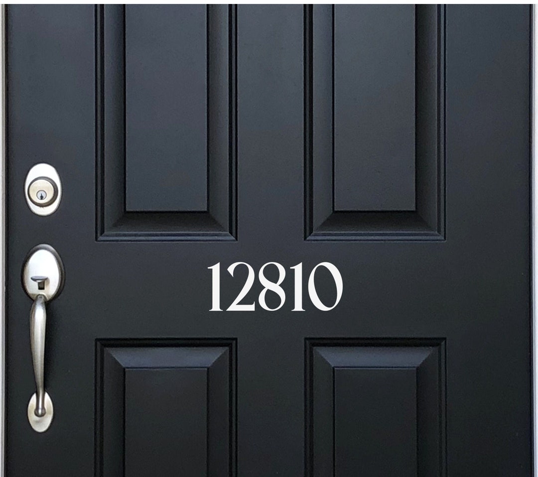 Home Address Number Decal House Number Front Door Decal - Etsy