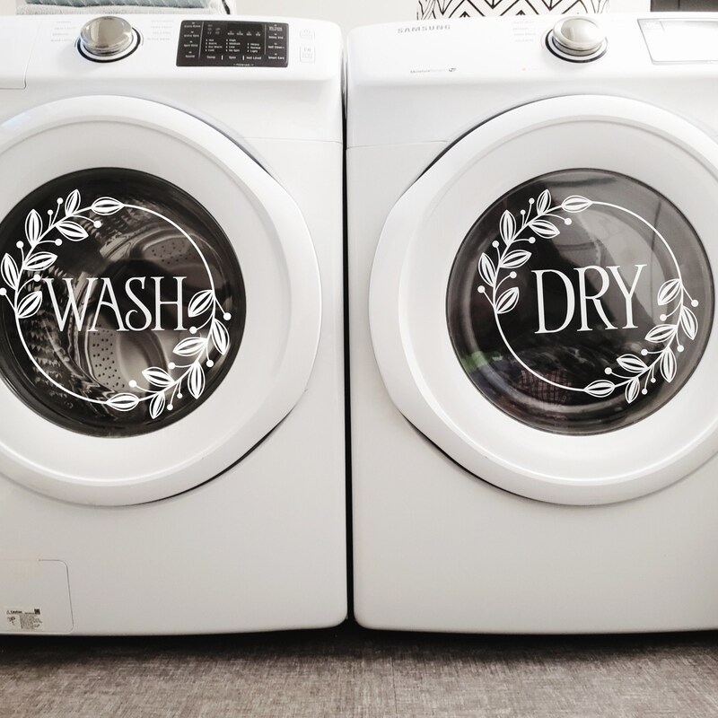Washer Dryer Decals - Etsy