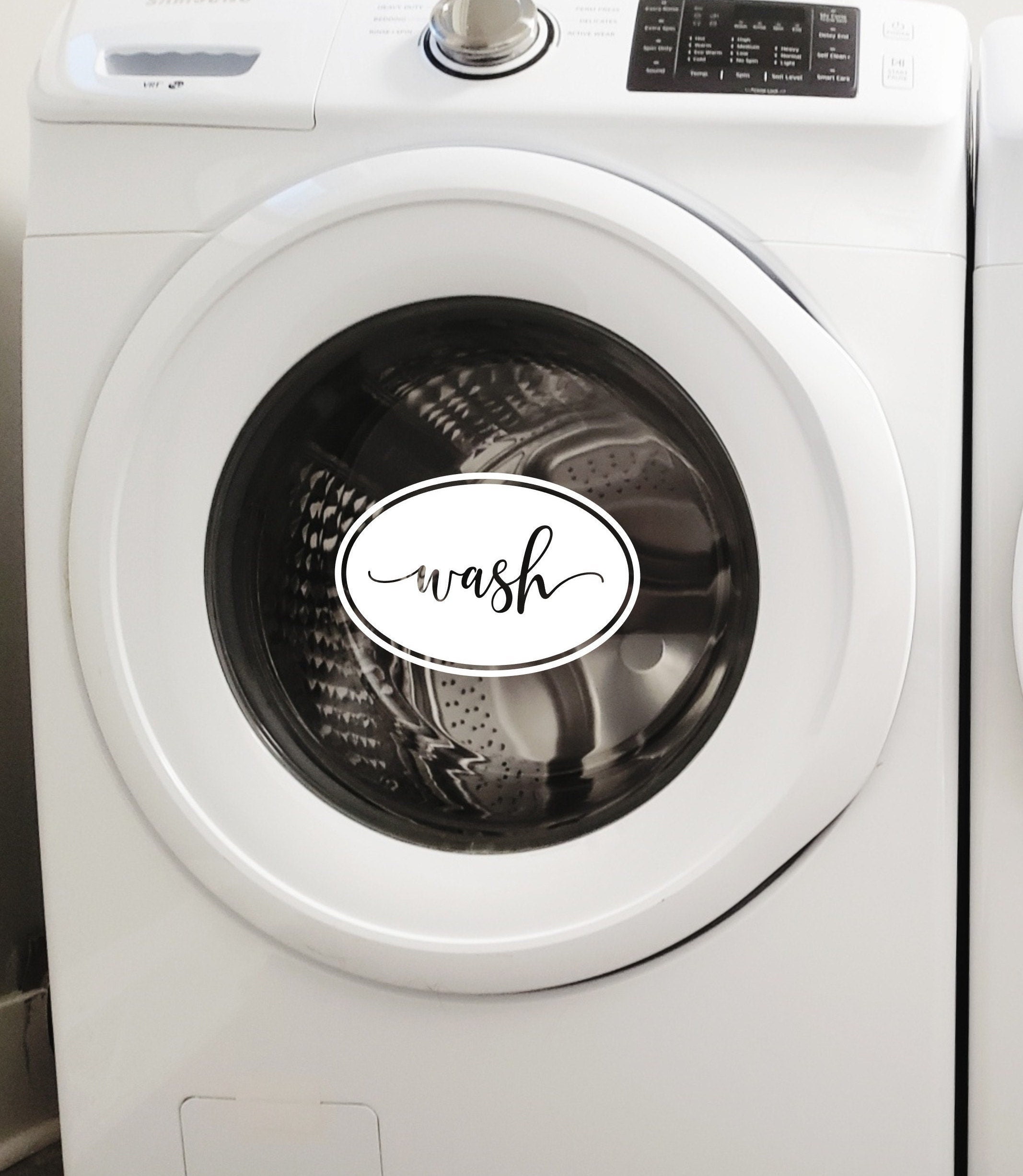 Wash & Dry Decals Laundry Room Decals Washer and Dryer - Etsy