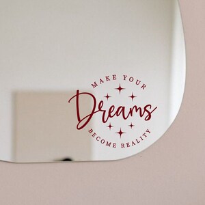 Motivation Decal, Motivational Quote, Mirror Decal Sticker, Mirror ...