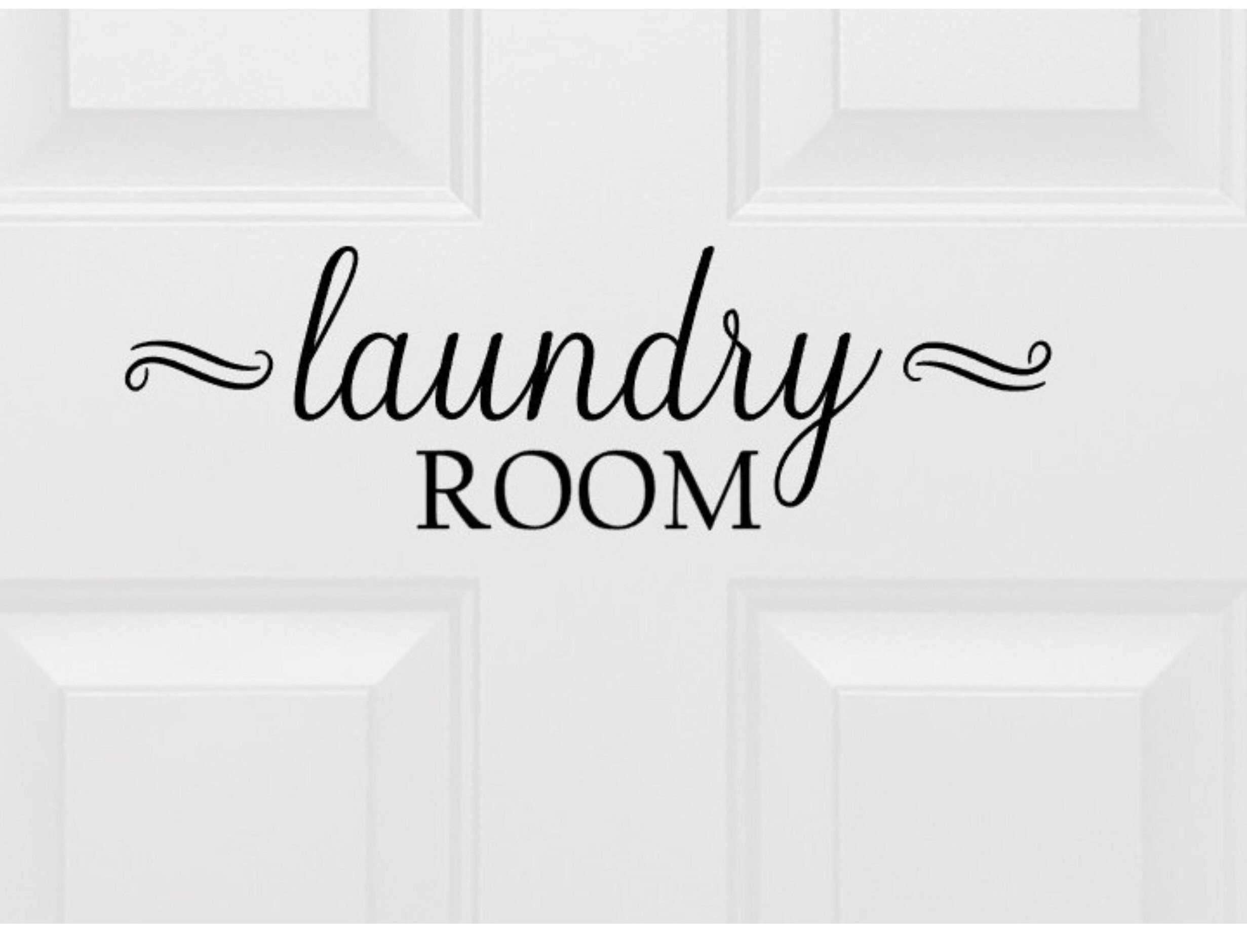 Laundry Sticker Laundry Decal Laundry Door Decal Laundry - Etsy