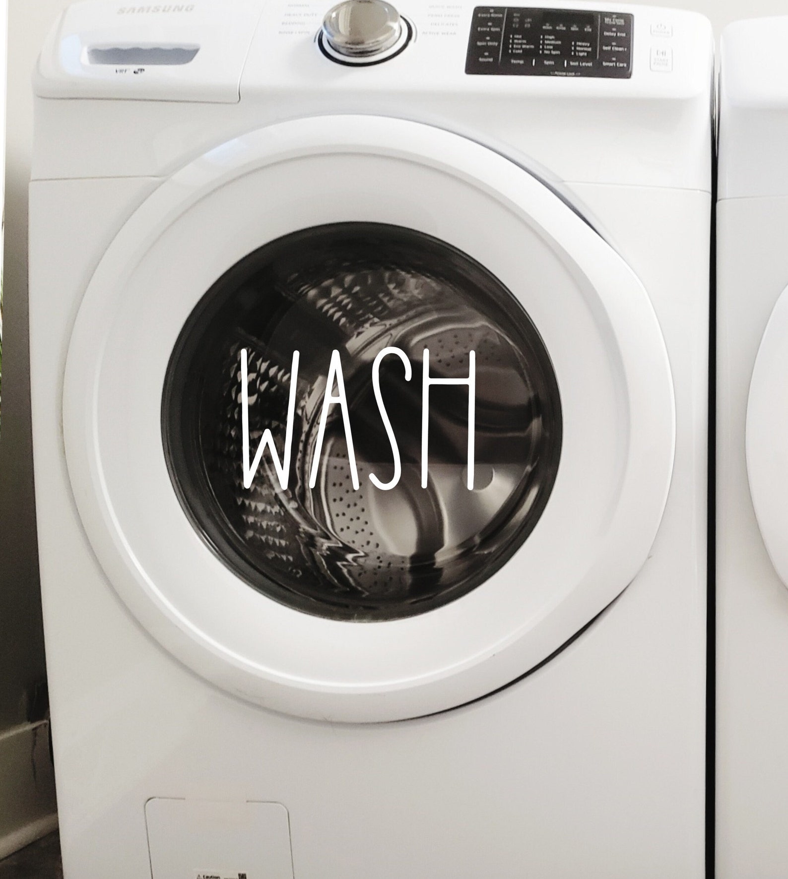 Wash and Dry Decal Laundry Room Decals Washer and Dryer - Etsy