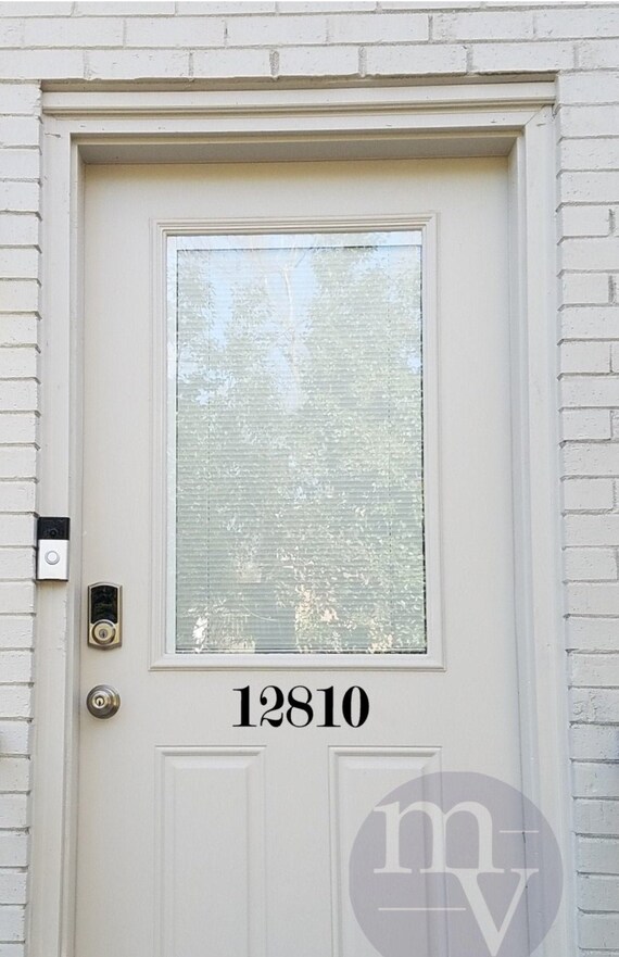 Home Address Number Decal House Number Front Door Decal | Etsy