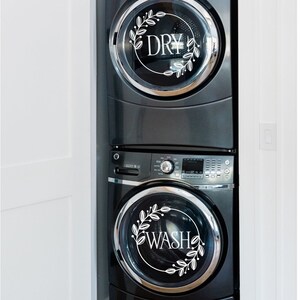 Washer and Dryer Decals, Wash and Dry Laundry Decals, Washer Dryer ...