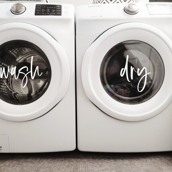 Wash Dryer Stickers - Etsy