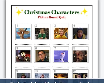 Christmas Characters Picture Quiz: Printable Trivia Game (A4 PDF) - Etsy