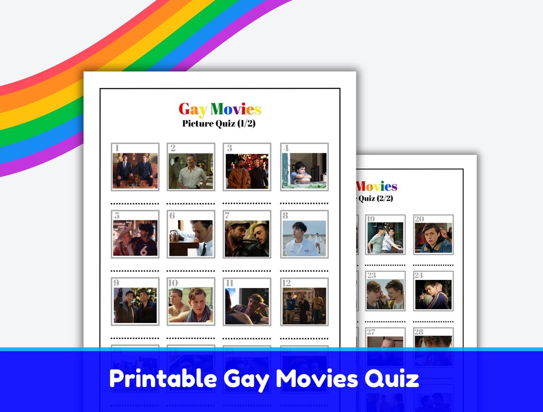Pride Quiz, LGBTQ Game, Gay Movie Quiz, Movie Picture, Trivia Game ...