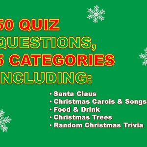Christmas Quiz: Powerpoint and Printable PDF - Etsy