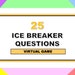 Getting to Know You Icebreaker Game: Virtual Team Building (powerpoint ...