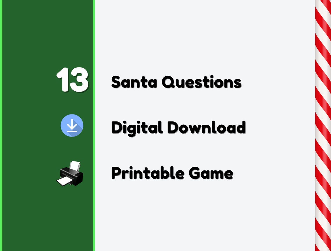 What is Santa Thinking Game, Christmas Printable, Santa Game, Christmas ...